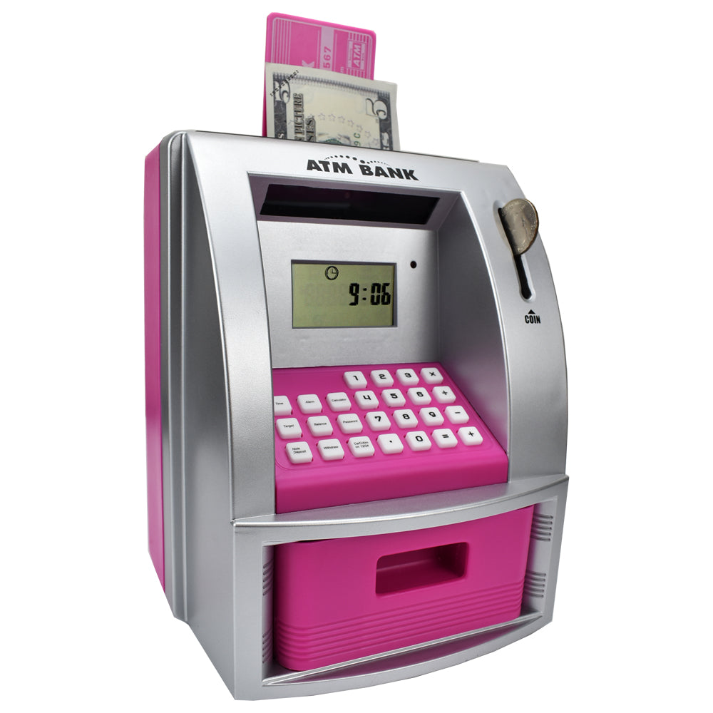 ATM Savings Bank for Real Money, Electronic Piggy Bank for Kids, Talki ...